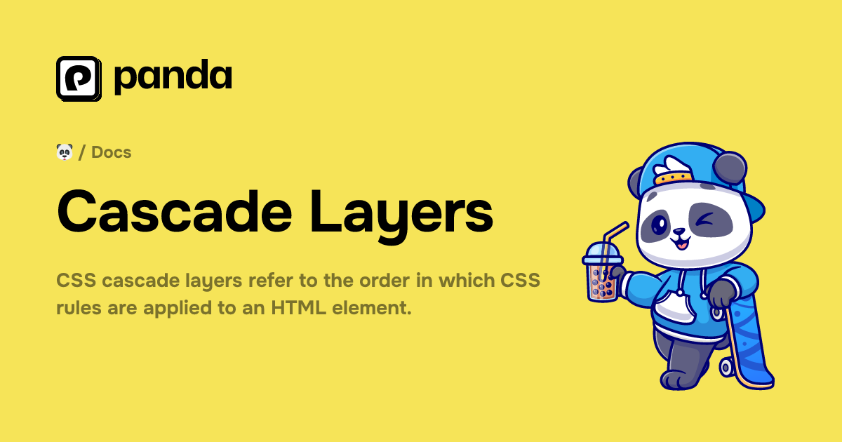 Cascade Layers | Panda CSS - Panda CSS