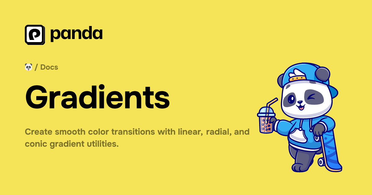Gradients | Panda CSS - Panda CSS