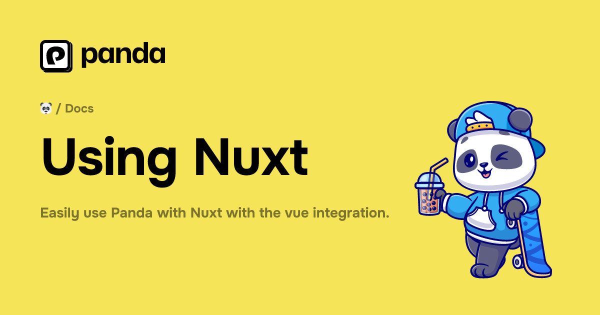 Using Nuxt | Panda CSS - Panda CSS