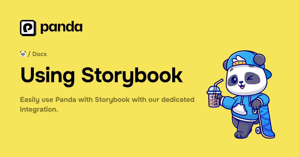 Using Storybook | Panda CSS - Panda CSS