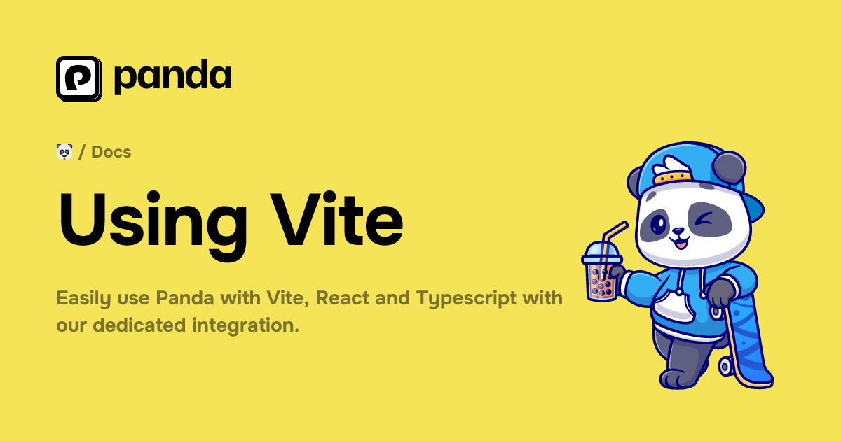 Using Vite | Panda CSS - Panda CSS