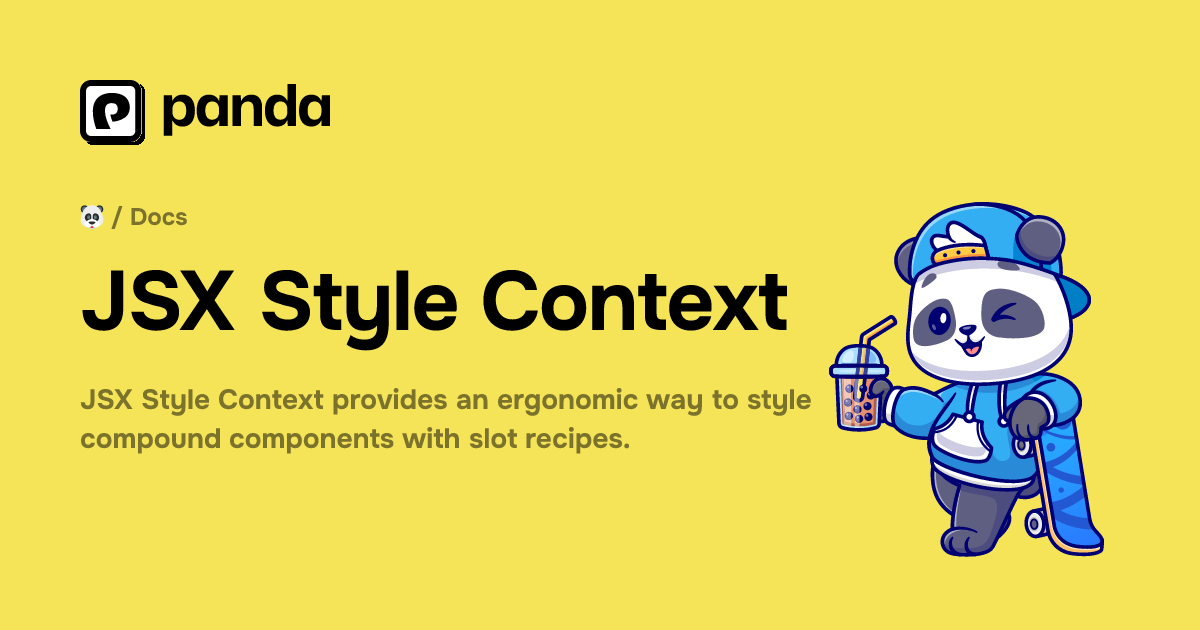 JSX Style Context | Panda CSS - Panda CSS