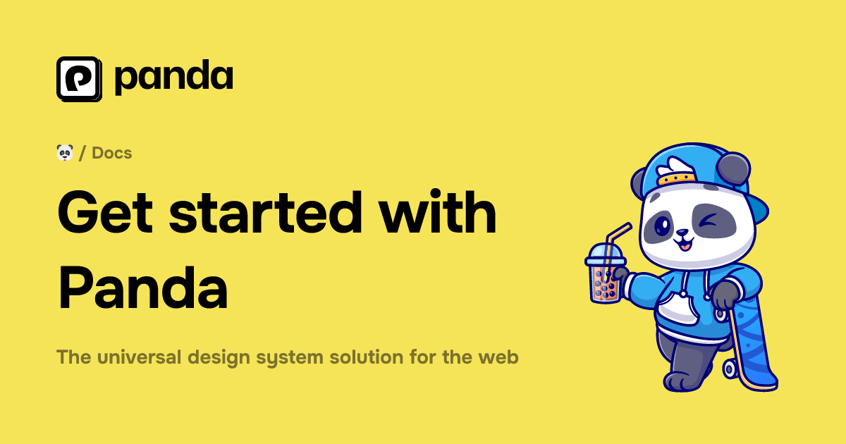 Get started with Panda | Panda CSS - Panda CSS
