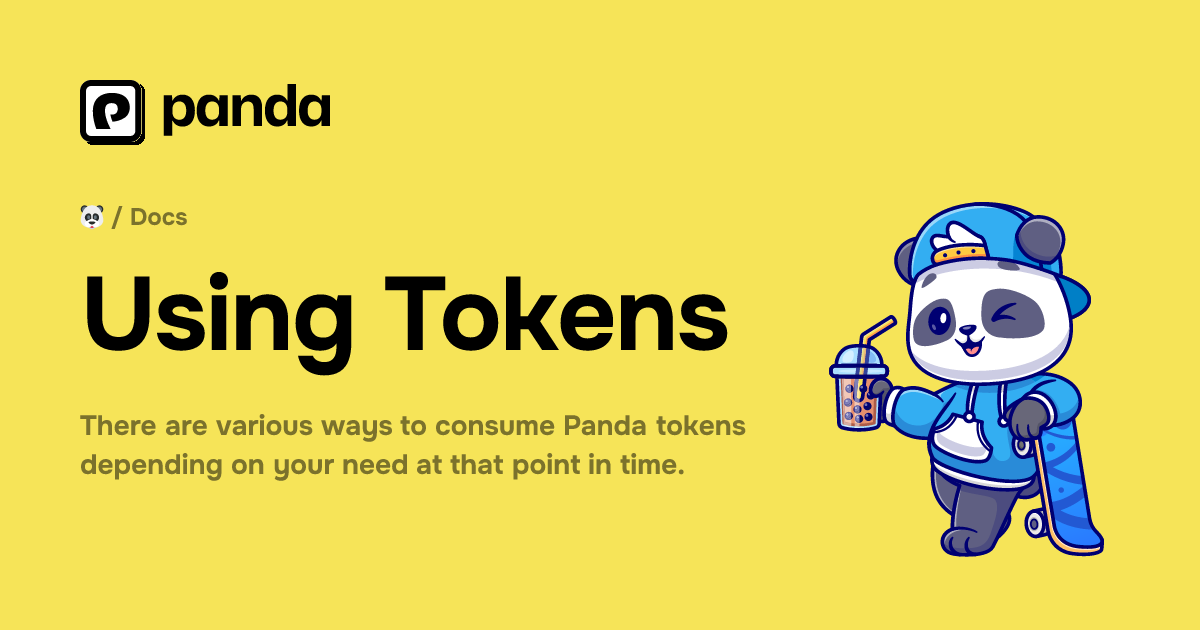 Using Tokens | Panda CSS - Panda CSS