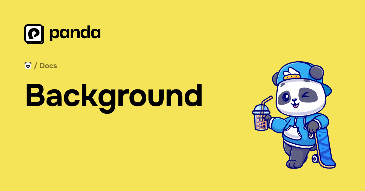 Background | Panda CSS - Panda CSS
