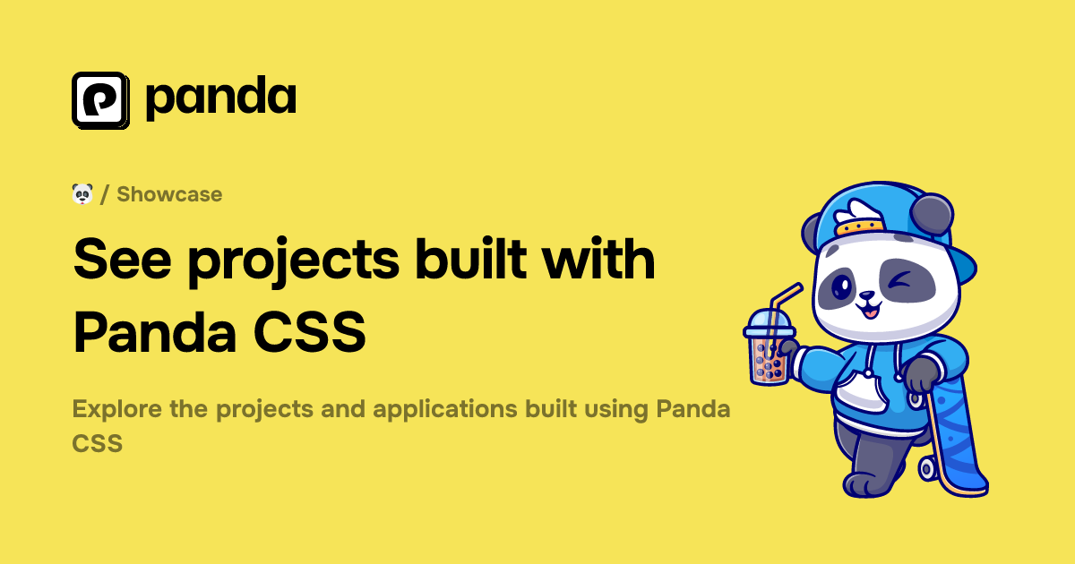 Showcase - Panda CSS