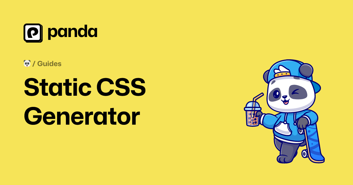 Static Css Generator Panda Css 2709