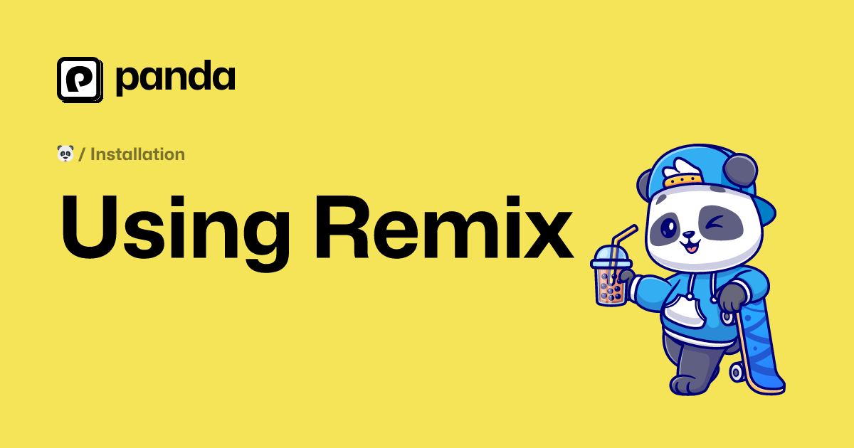 Using Remix Panda Css 