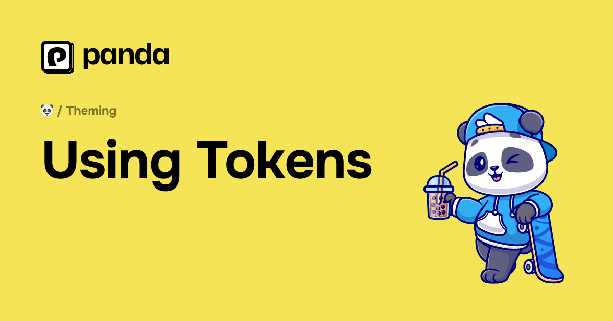 Using Tokens - Panda CSS